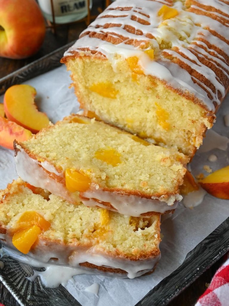 Peach Loaf Cake with Vanilla- – Easy Tips